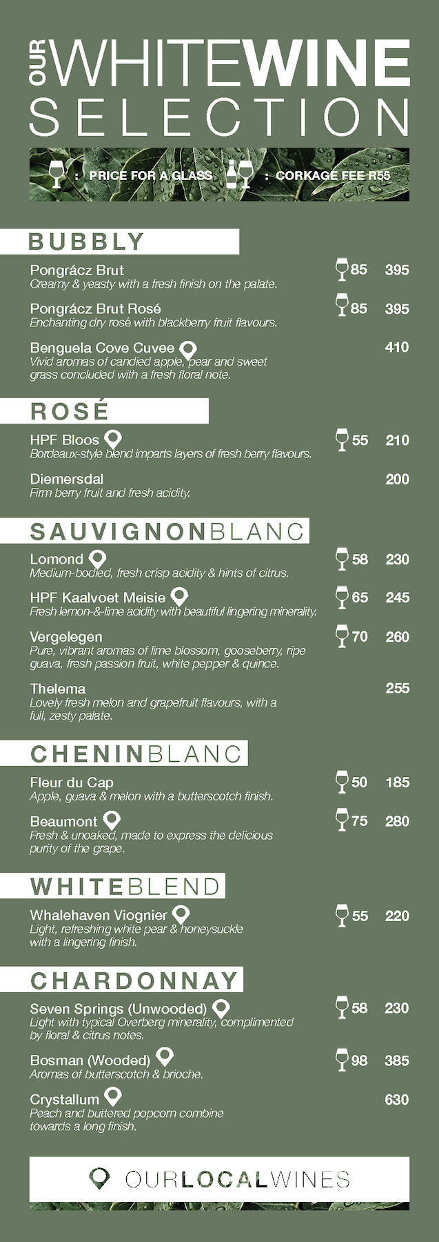 Menu - Seafood, Vegetarian, Vegan & More - Pear Tree Restaurant